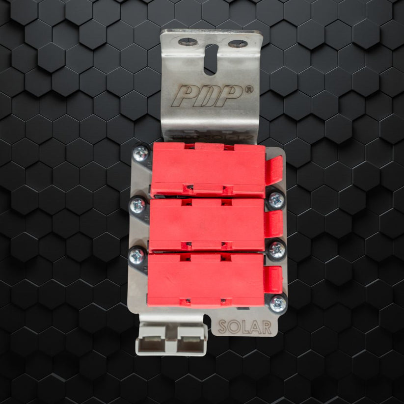 PDP | 300 Series Red Top Midi Fuse & Solar Bracket with 3x Midi Fuse h ...
